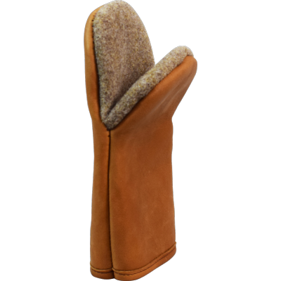 Manique pince en Cuir et Feutre de Laine | L'Atelier des Tanneries